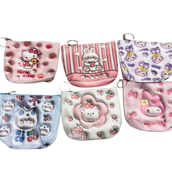 Accessories | 4 Hello Kitty And Friends Coin Purses | Poshmark
